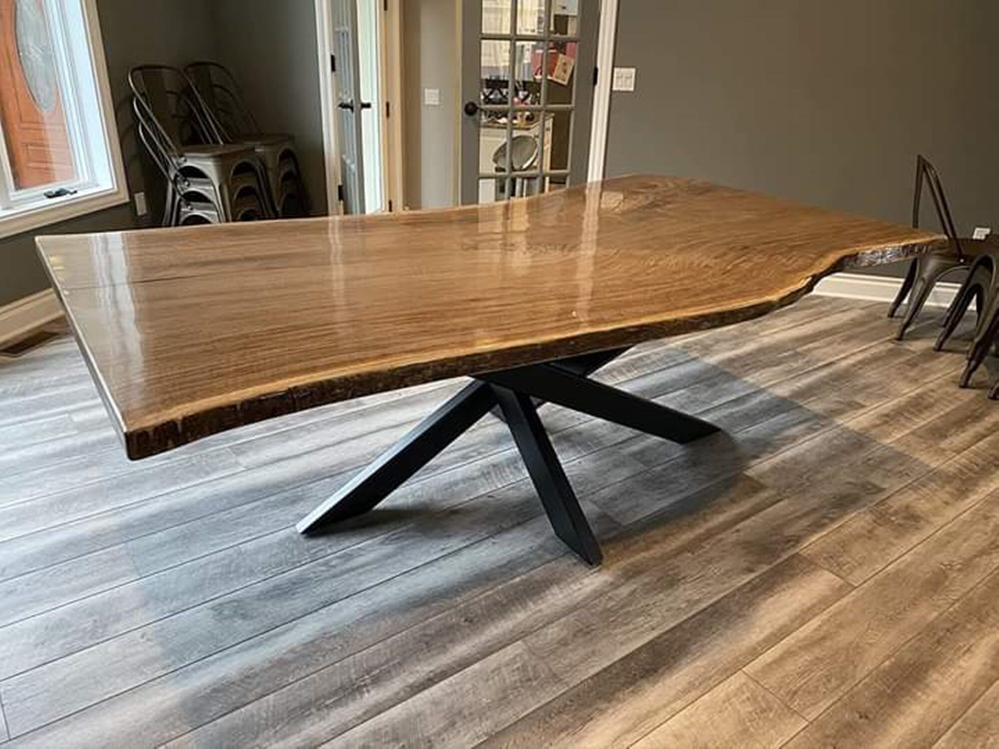 Live Edge Table Walnut Table Solid American Black Walnut - Etsy