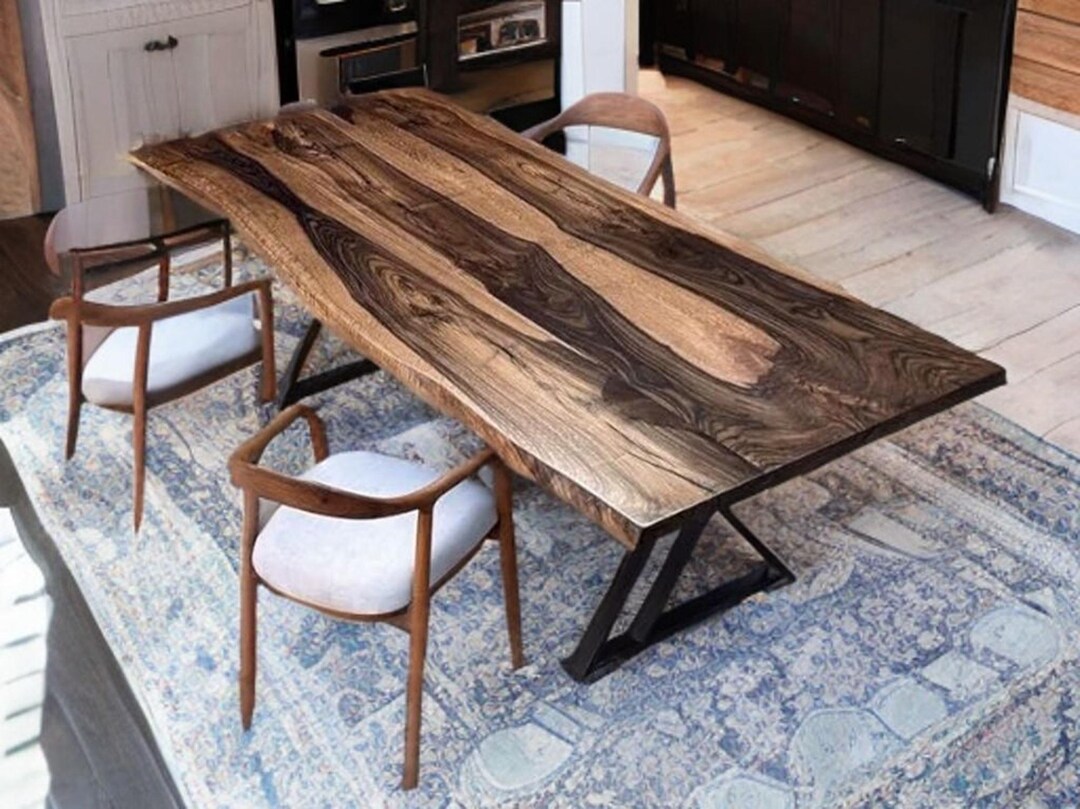 Handmade Table, Live Edge Table, Black Walnut Table, Walnut Table ...