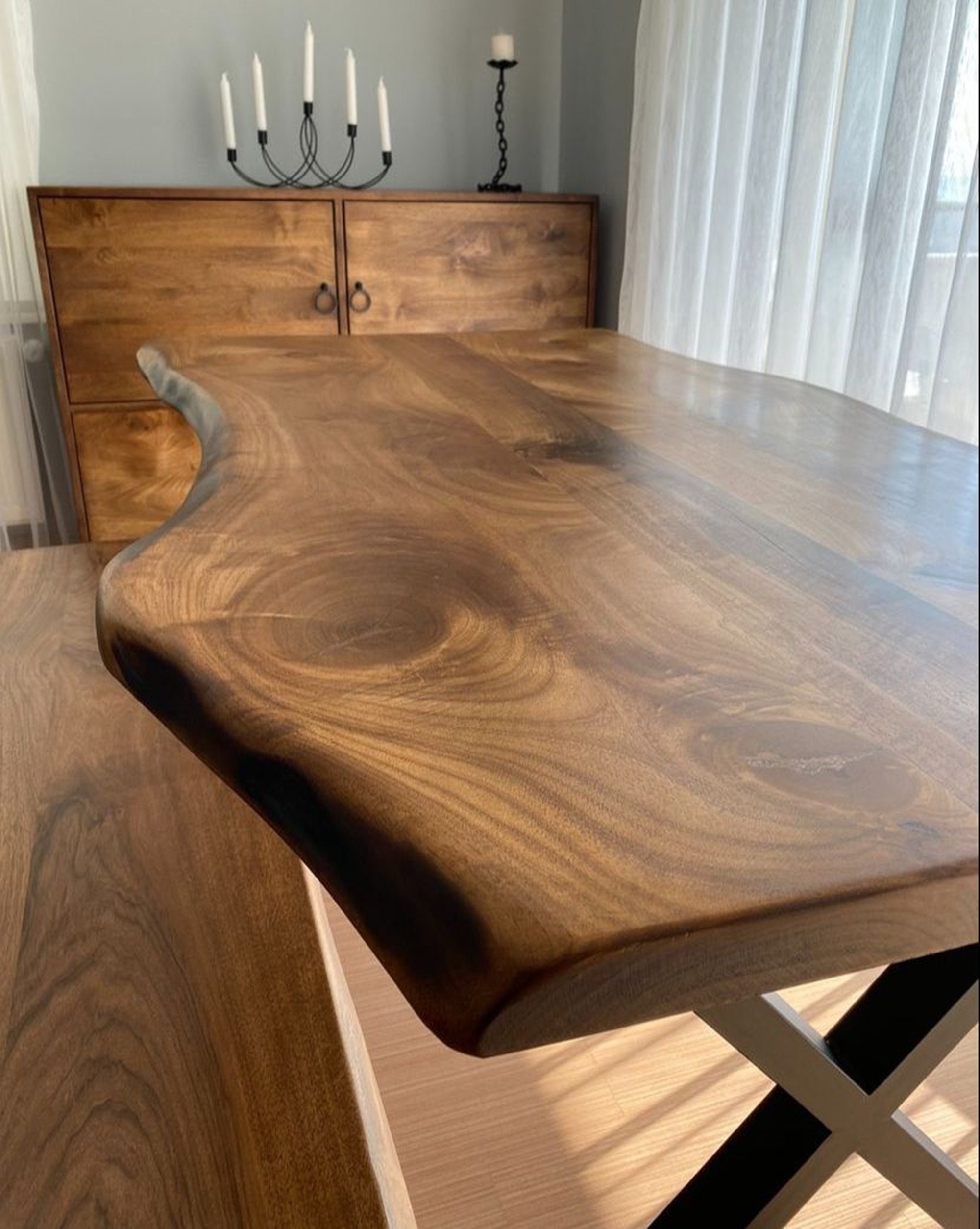 Live Edge Kitchen Table Live Edge Dining Table Kitchen - Etsy