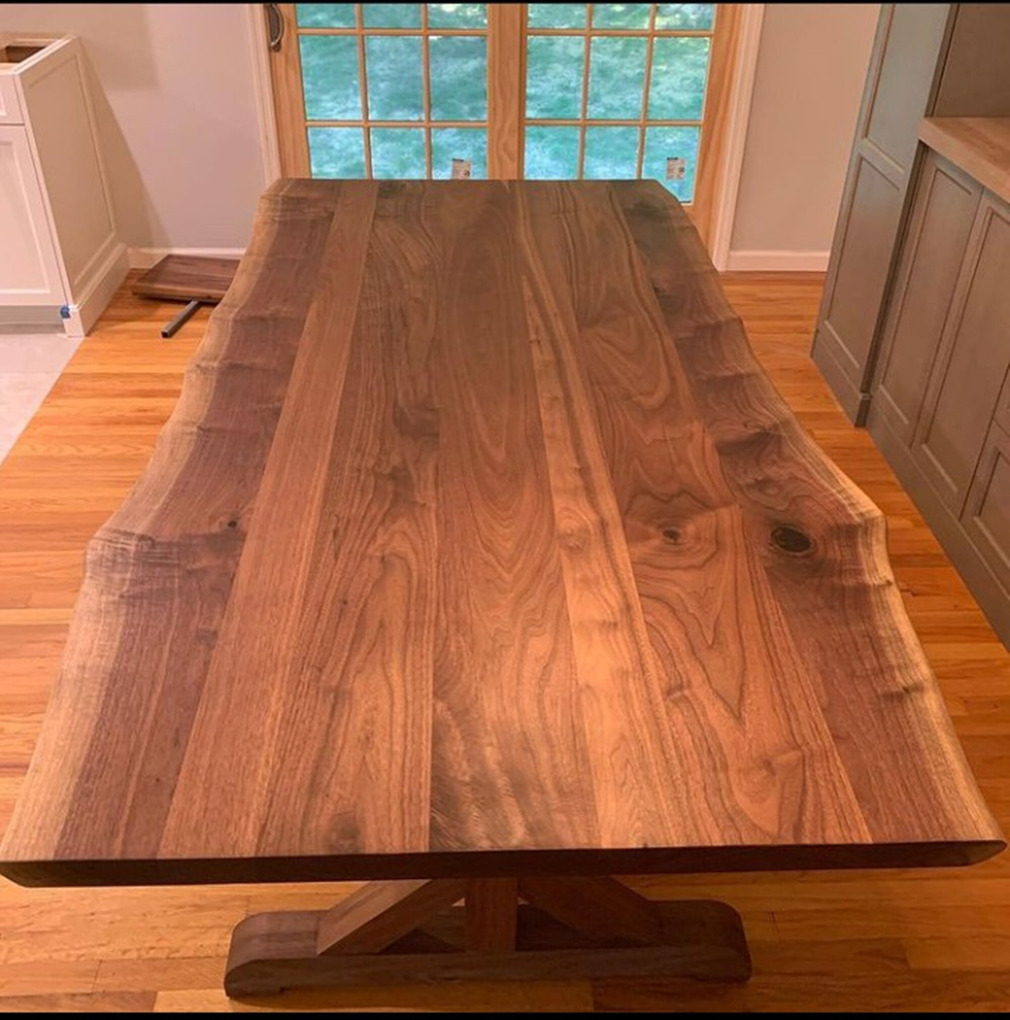 Custom Walnut Table, Walnut Dining Table, Handmade Table, Live Edge ...