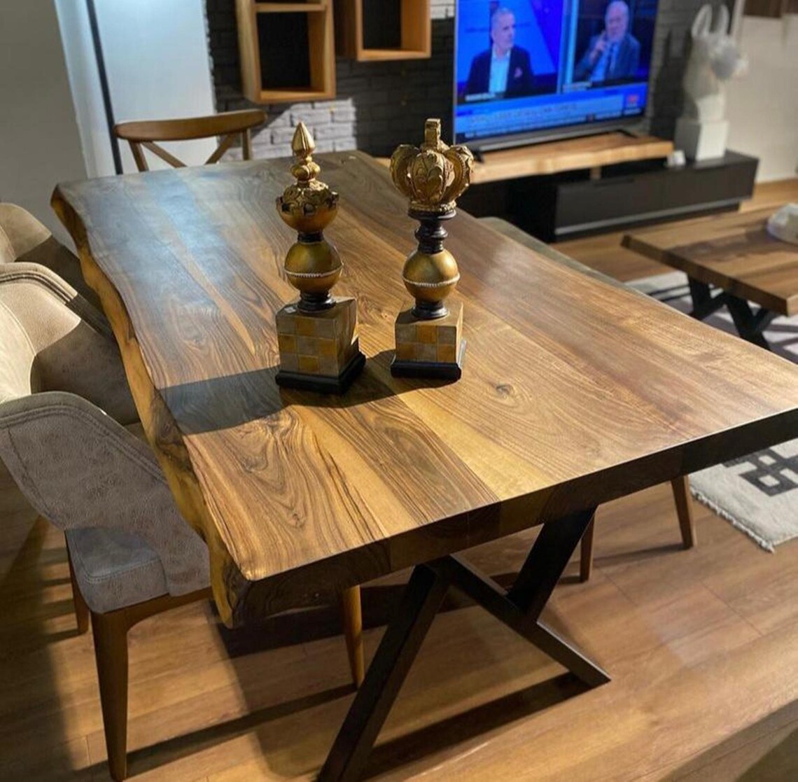 Custom Table, Kitchen Table, Live Edge Dining Table, Live Edge Coffee ...