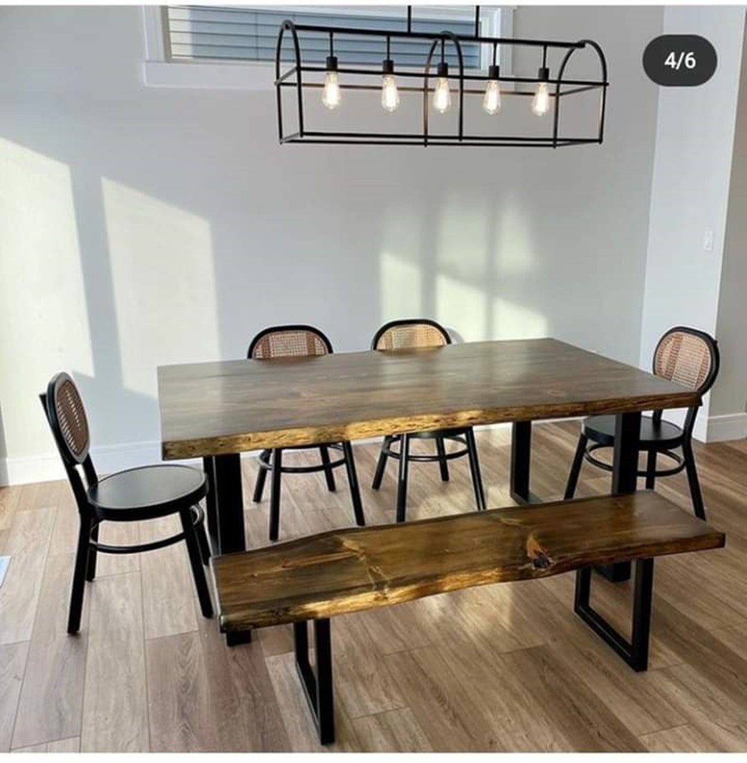 Live Edge Table, Solid Black Walnut, Live Edge Slab, Walnut Table ...