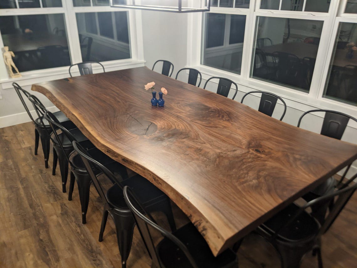 Custom Table, Kitchen Table, Live Edge Dining Table, Live Edge Coffee ...