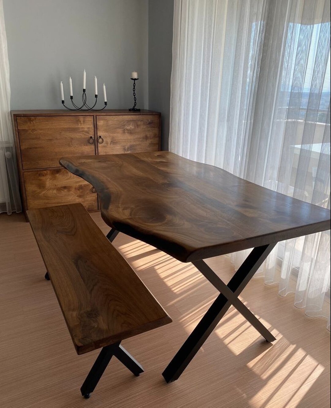 Live Edge Kitchen Table Live Edge Dining Table Kitchen - Etsy