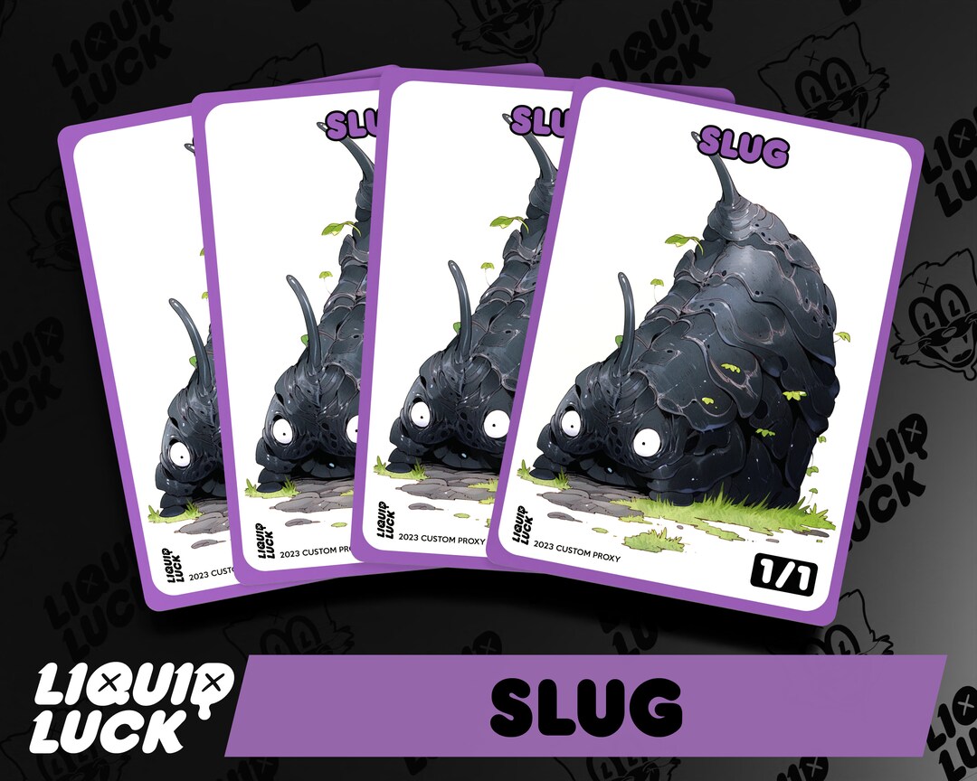 Slug MTG Tokens Toxrill the Corrosive Full Art Custom Tokens ...