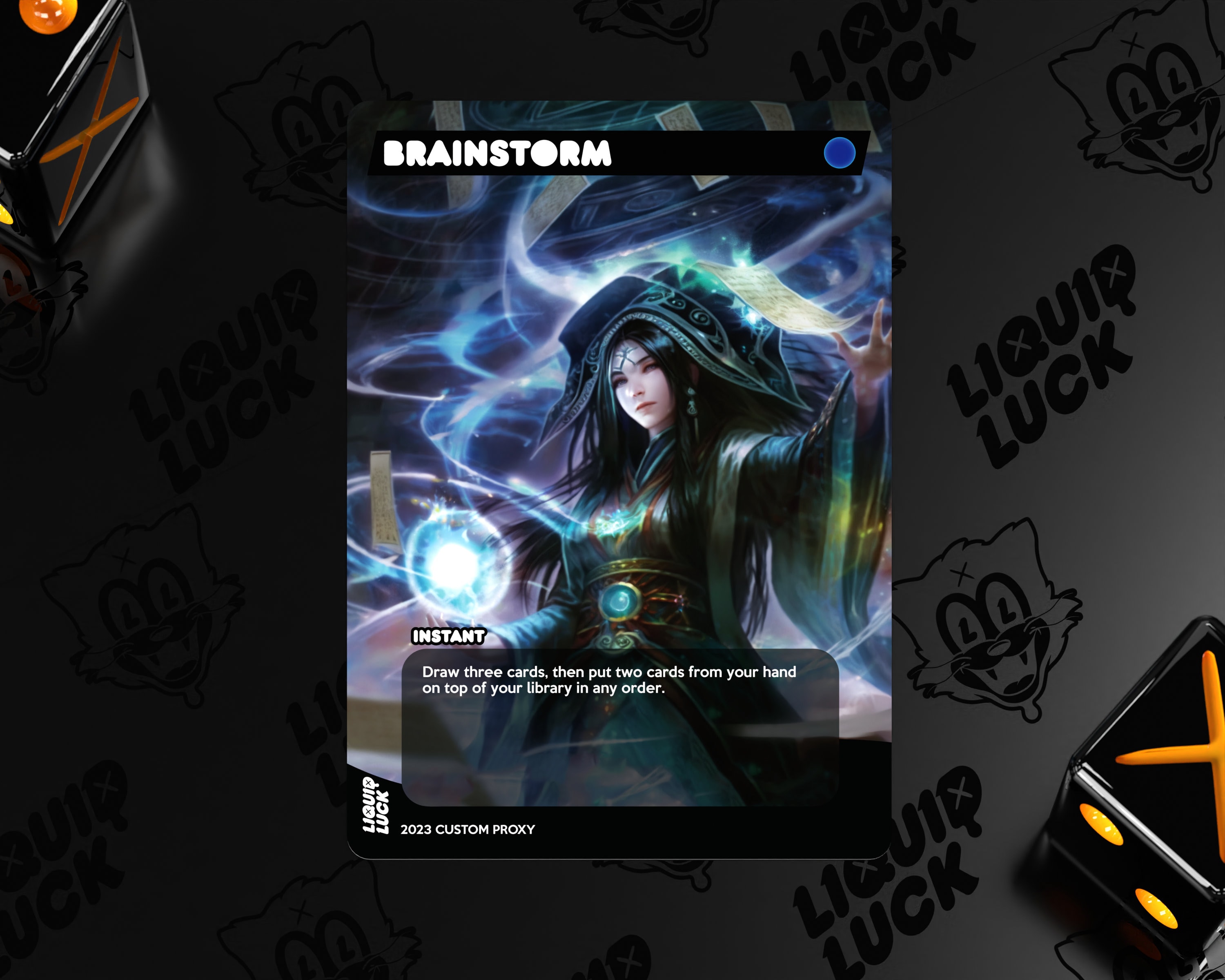 Brainstorm MTG Proxy Full Art Custom MTG Proxy perfect for - Etsy