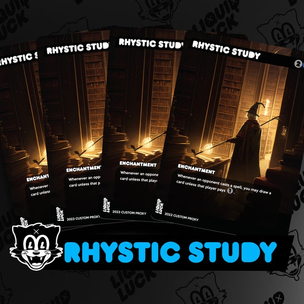 Rhystic Study Proxy - Etsy