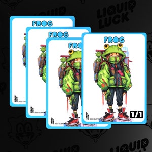 1/1 Blue Frog Creature Token Full Art Custom MTG Tokens / Commander ...