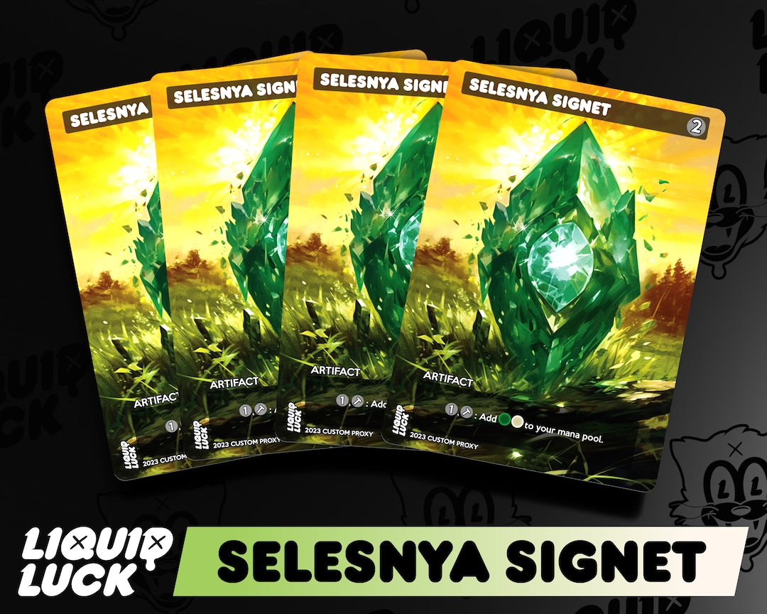 Selesnya Signet MTG Proxy Vintage Fantasy Dnd Art Style Custom Proxies ...