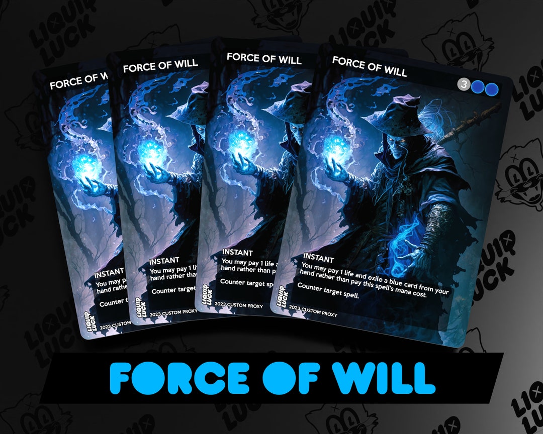 Force of Will MTG Proxy Full Art Anime Art Style Custom Mtg Commander ...