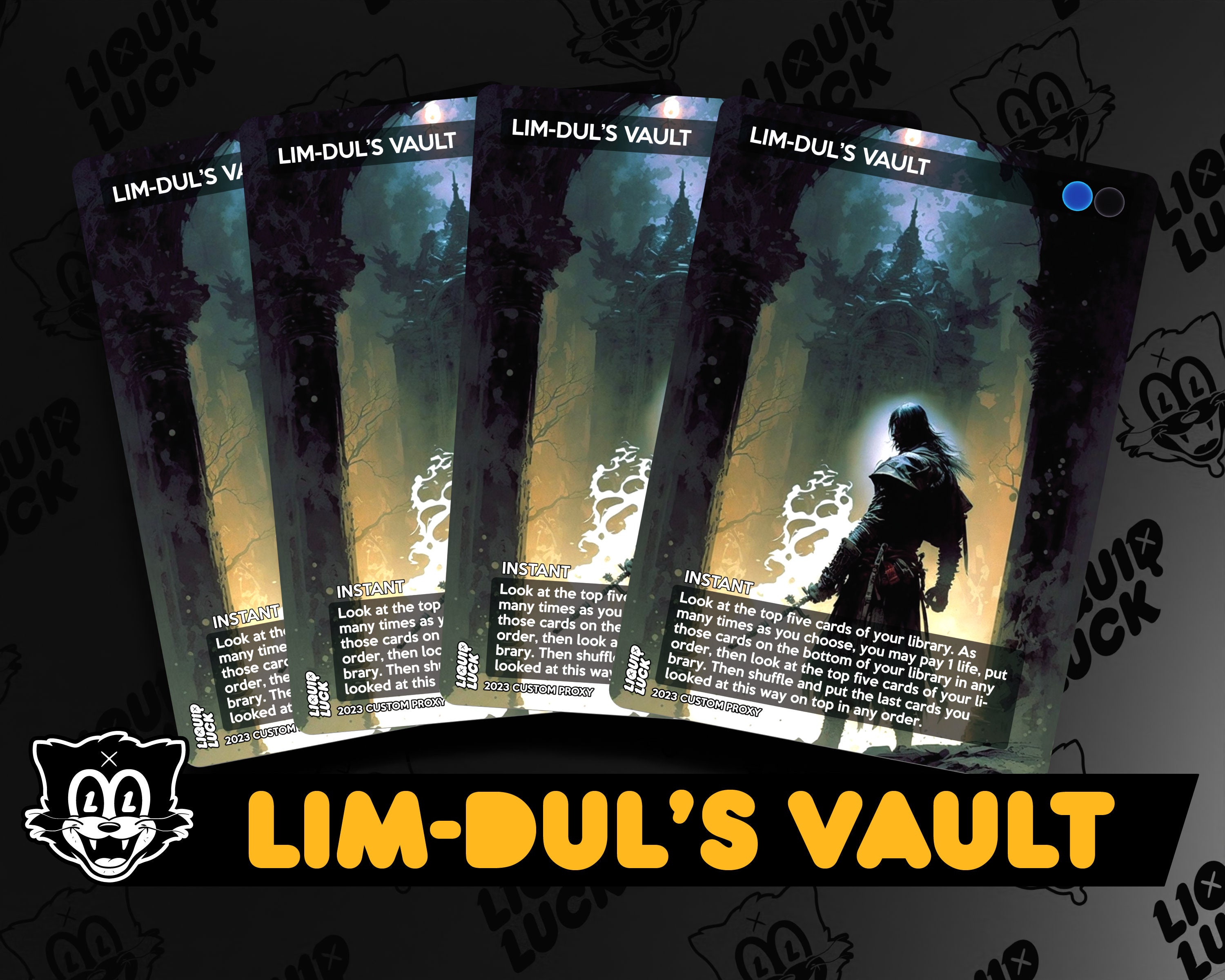 Lim-dul's Vault MTG Proxy Full Art Dark High Fantasy Art - Etsy