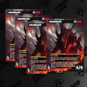 Urabrask /// the Great Work MTG Proxy Full Art Vintage Fantasy Style Custom Commander Cards for ...