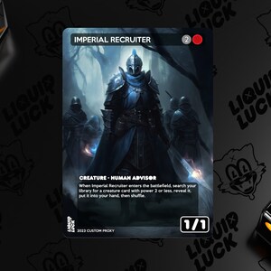 Imperial Recruiter MTG Proxy Full Art Custom Mtg Commander Proxy - Etsy