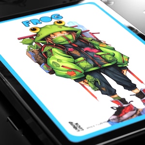 1/1 Blue Frog Creature Token Full Art Custom MTG Tokens / Commander ...