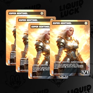 Esper Sentinel MTG Proxy Vintage Fantasy Art Style Full Art Custom ...