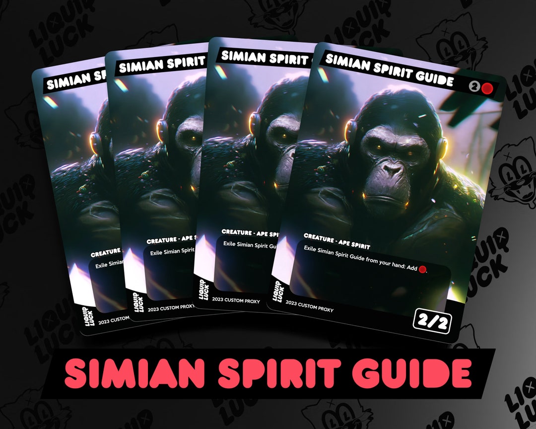 Simian Spirit Guide MTG Proxy Full Art Custom Mtg Commander Proxy - Etsy Simian Spirit Guide MTG Proxy Full Art Custom Mtg Commander Proxy - Etsy