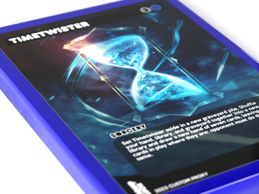 Timetwister Full Art Custom MTG Proxy for Commander - Etsy