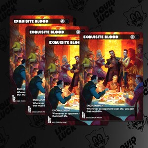 Exquisite Blood MTG Proxy Vintage Fantasy Style Full Art Custom ...