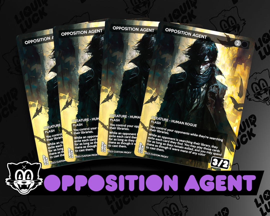 Opposition Agent MTG Proxy Full Art Custom Commander Cards for EDH/CEDH ...