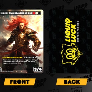 Isshin, Two Heavens as One MTG Proxy Vintage Fantasy Art Style Custom ...