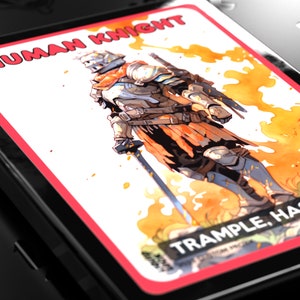 2/2 Red Human Knight MTG Creature Tokens With Trample and Haste Oath of ...