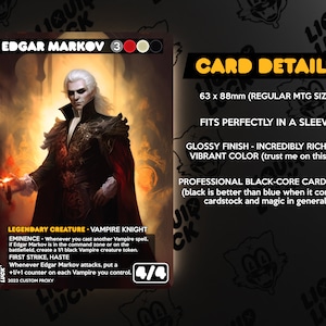 Edgar Markov MTG Proxy Futuristic Sci-fi Fantasy Art Style Full Art ...