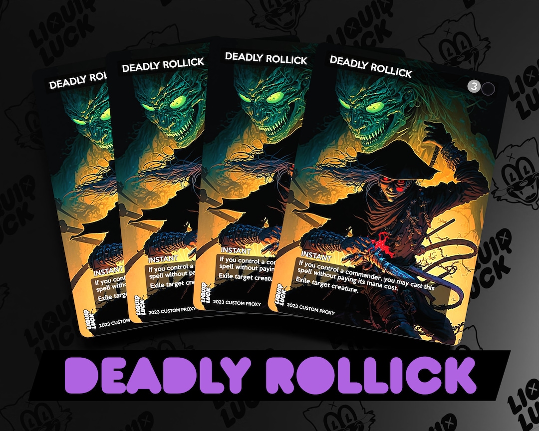 Deadly Rollick MTG Proxy Full Art Custom Commander Cards for EDH/CEDH ...