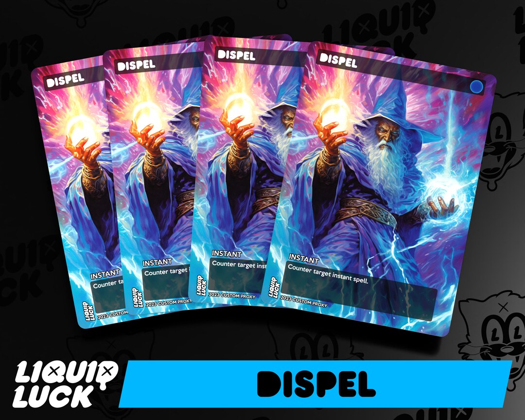 Dispel MTG Proxy Re-imagined Vintage Fantasy Art Style - Etsy