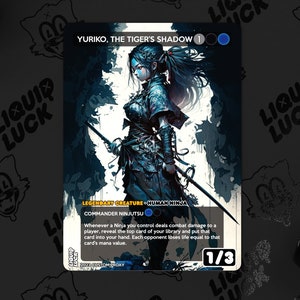 Yuriko, the Tiger's Shadow Proxy Anime Full Art Custom Commander Cards ...