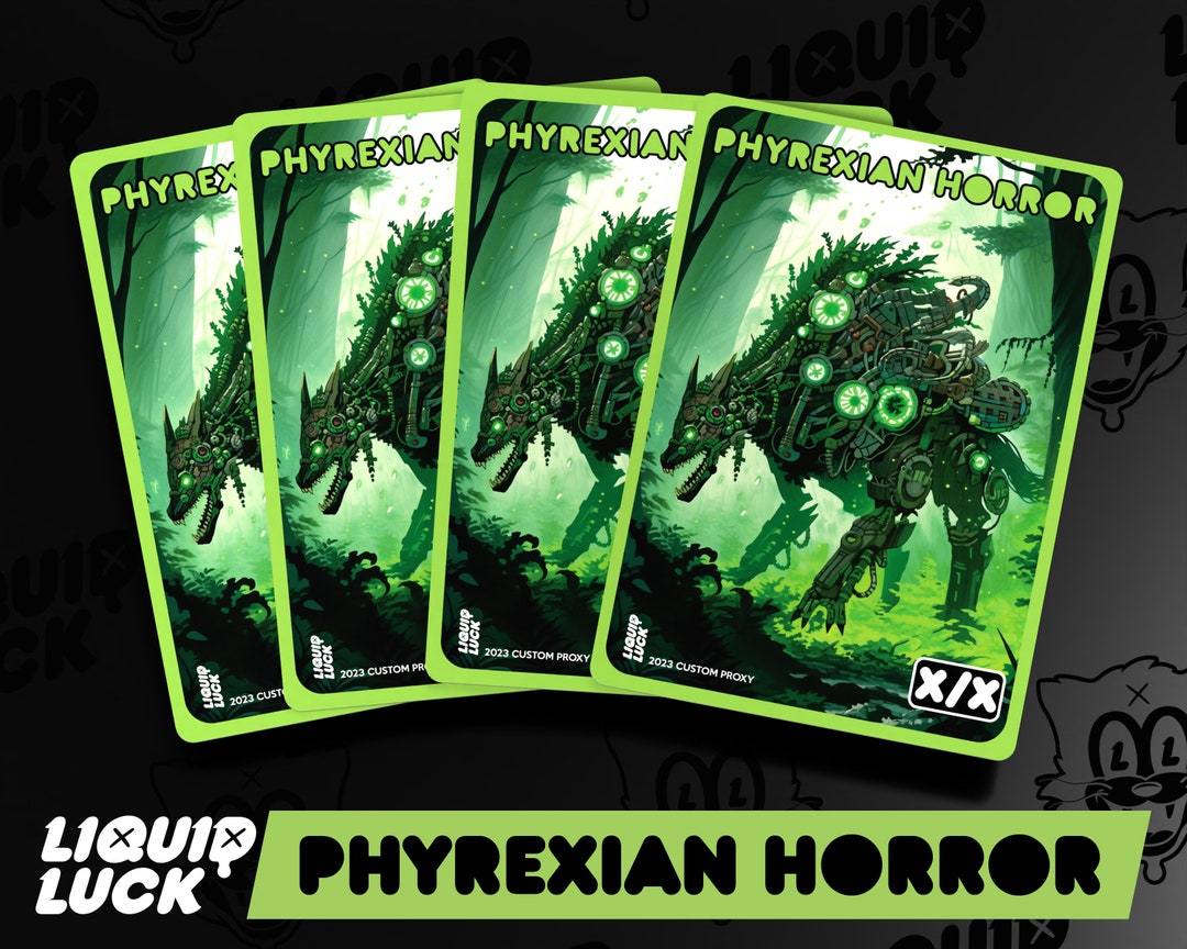 X/X Green Phyrexian Horror MTG Creature Tokens Created by Nissa ...