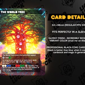 The World Tree MTG Proxy Re-imagined Vintage Fantasy Art Style Custom ...