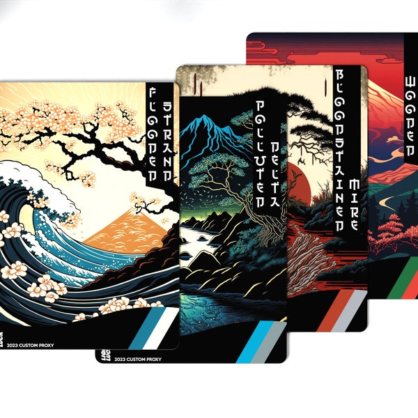 Mtg Custom Basic Lands - Etsy