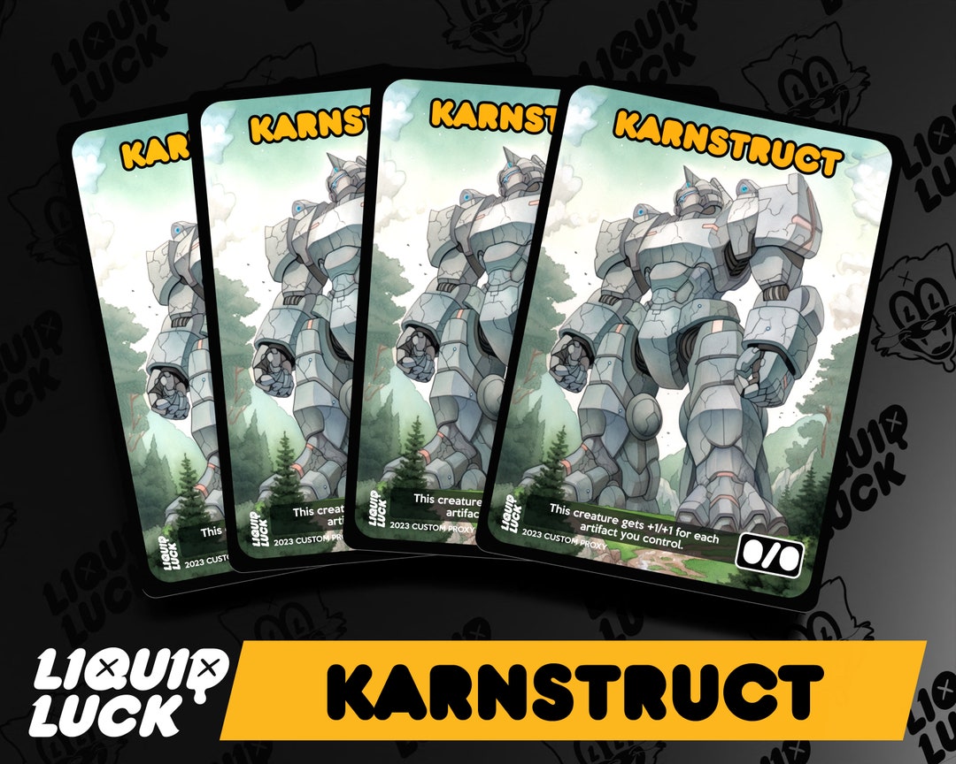 Karnstruct artifact Construct MTG Tokens Full Art Custom Tokens ...