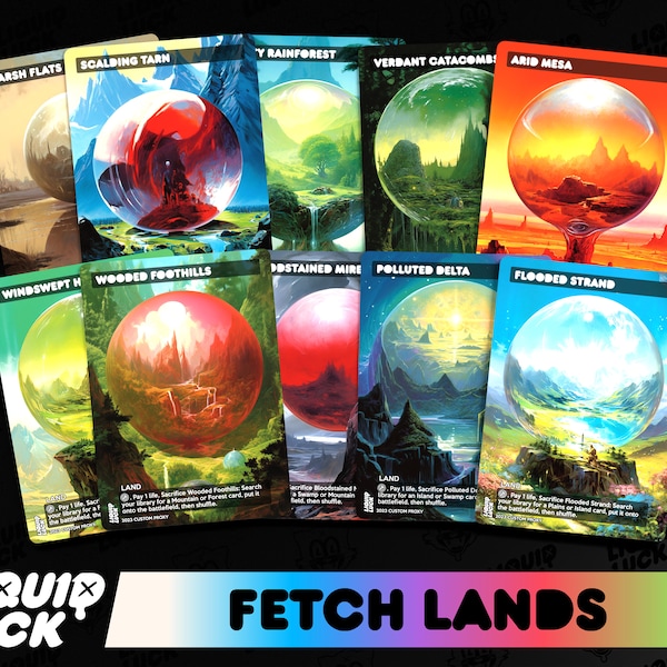 Mtg Proxy Fetch Lands - Etsy