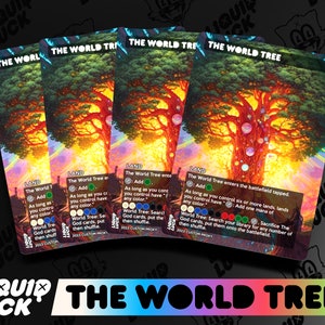 The World Tree MTG Proxy Re-imagined Vintage Fantasy Art Style Custom ...
