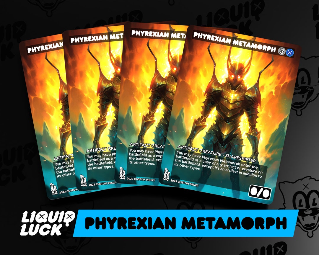 Phyrexian Metamorph MTG Proxy Vintage Fantasy Art Style Full Art Custom ...