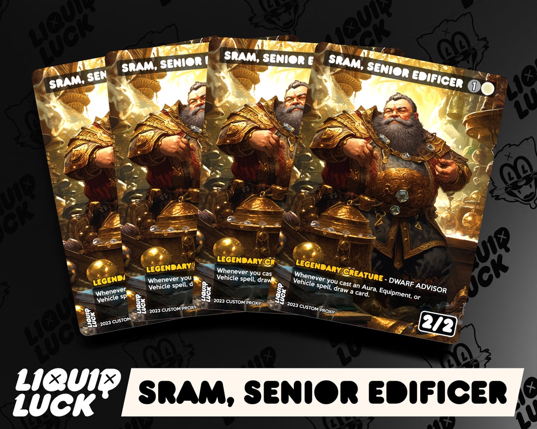 Sram, Senior Edificer MTG Proxy Vintage Fantasy Art Style Full Art Custom Mtg Commander Proxy - Etsy