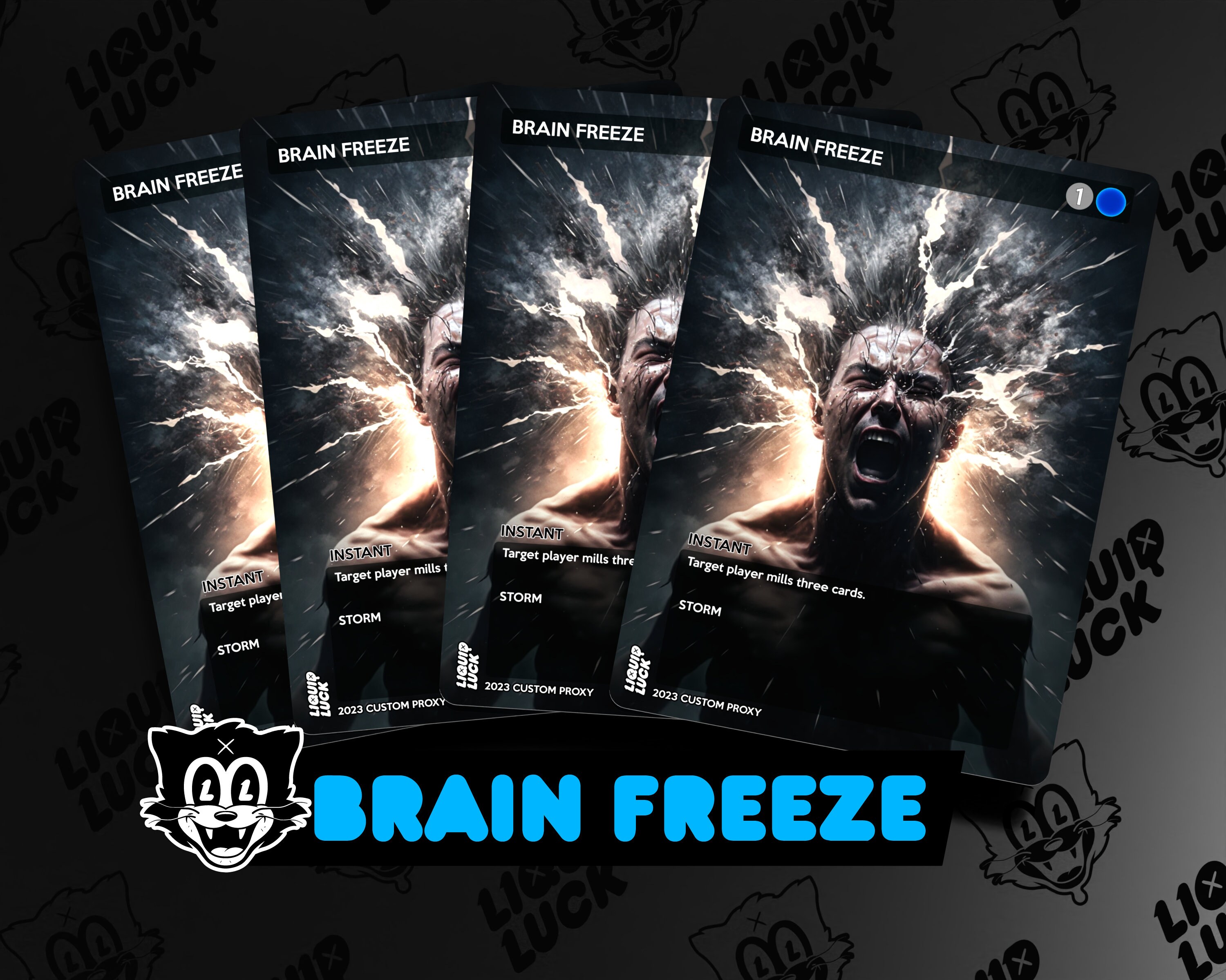 Brain Freeze MTG Proxy Full Art Custom Mtg Commander - Etsy