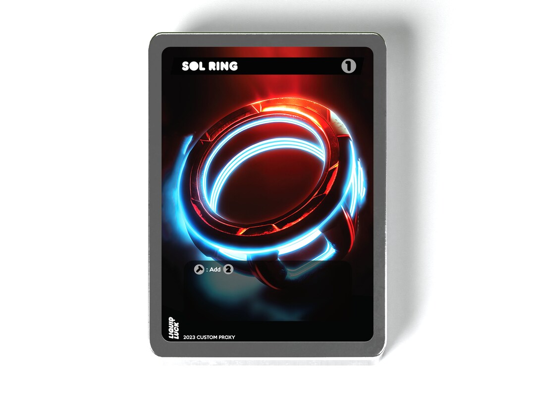 Sol Ring Full Art Custom Mtg Commander Proxy - Etsy