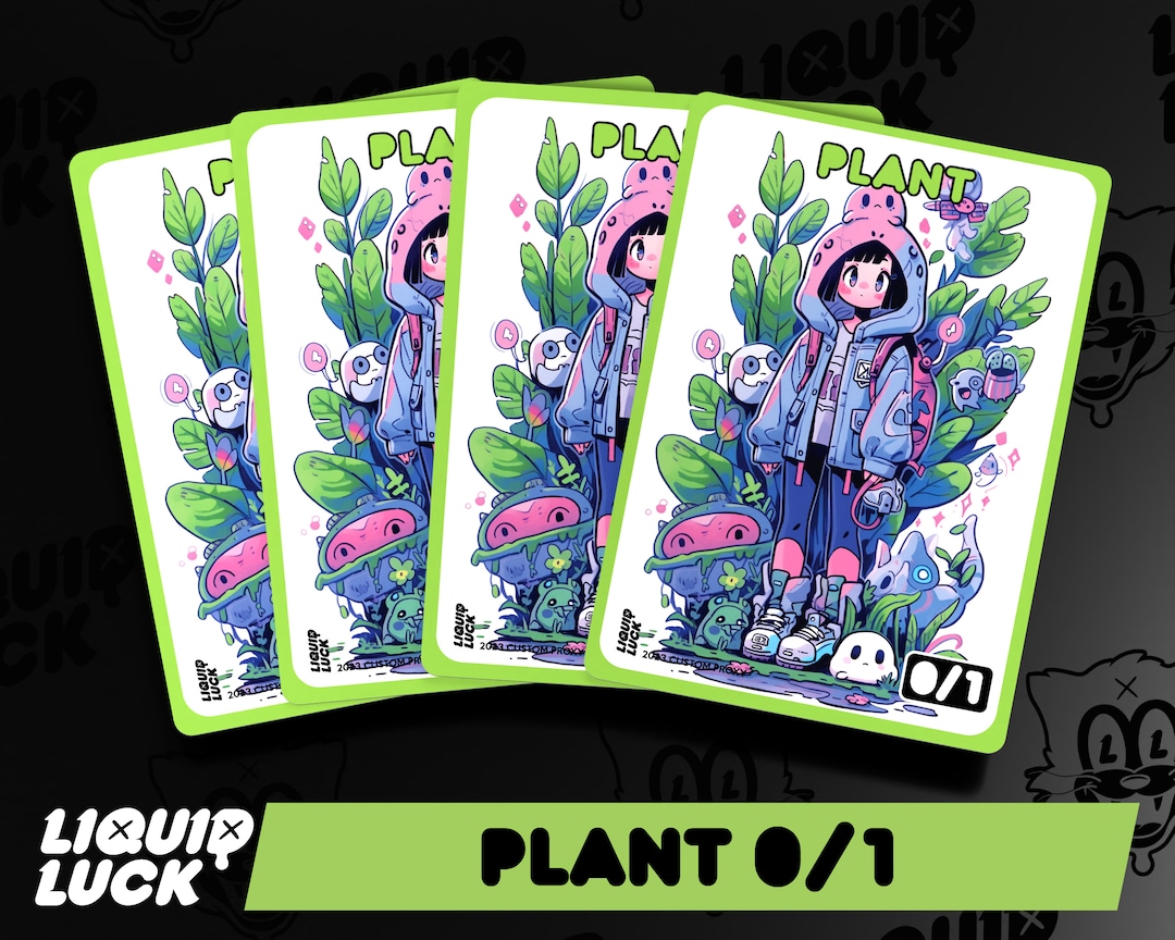 0/1 Green Plant MTG Creature Tokens Full Art Custom Tokens for EDH/CEDH ...