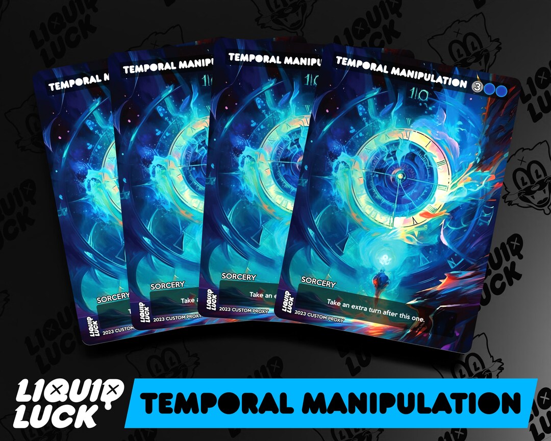 Temporal Manipulation Mtg Proxy Re Imagined Vintage Fantasy Dnd Art Style Custom Alter Proxies 