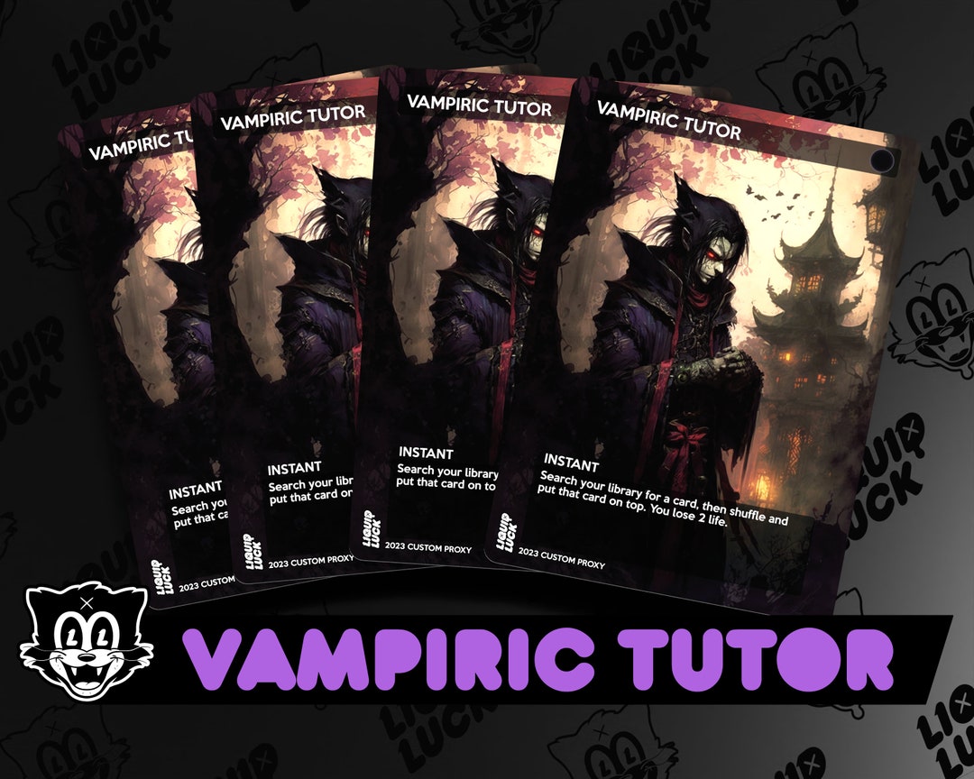 Vampiric Tutor MTG Proxy Full Art Custom Commander Cards for EDH/CEDH - Etsy