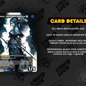 Yuriko, the Tiger's Shadow Proxy Anime Full Art Custom Commander Cards ...