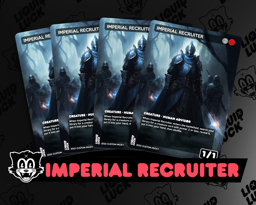 Imperial Recruiter MTG Proxy Full Art Custom Mtg Commander Proxy - Etsy