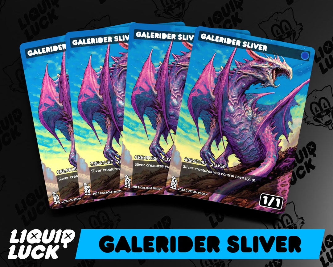 Galerider Sliver MTG Proxy Re-imagined Vintage Fantasy Dnd Art Style ...