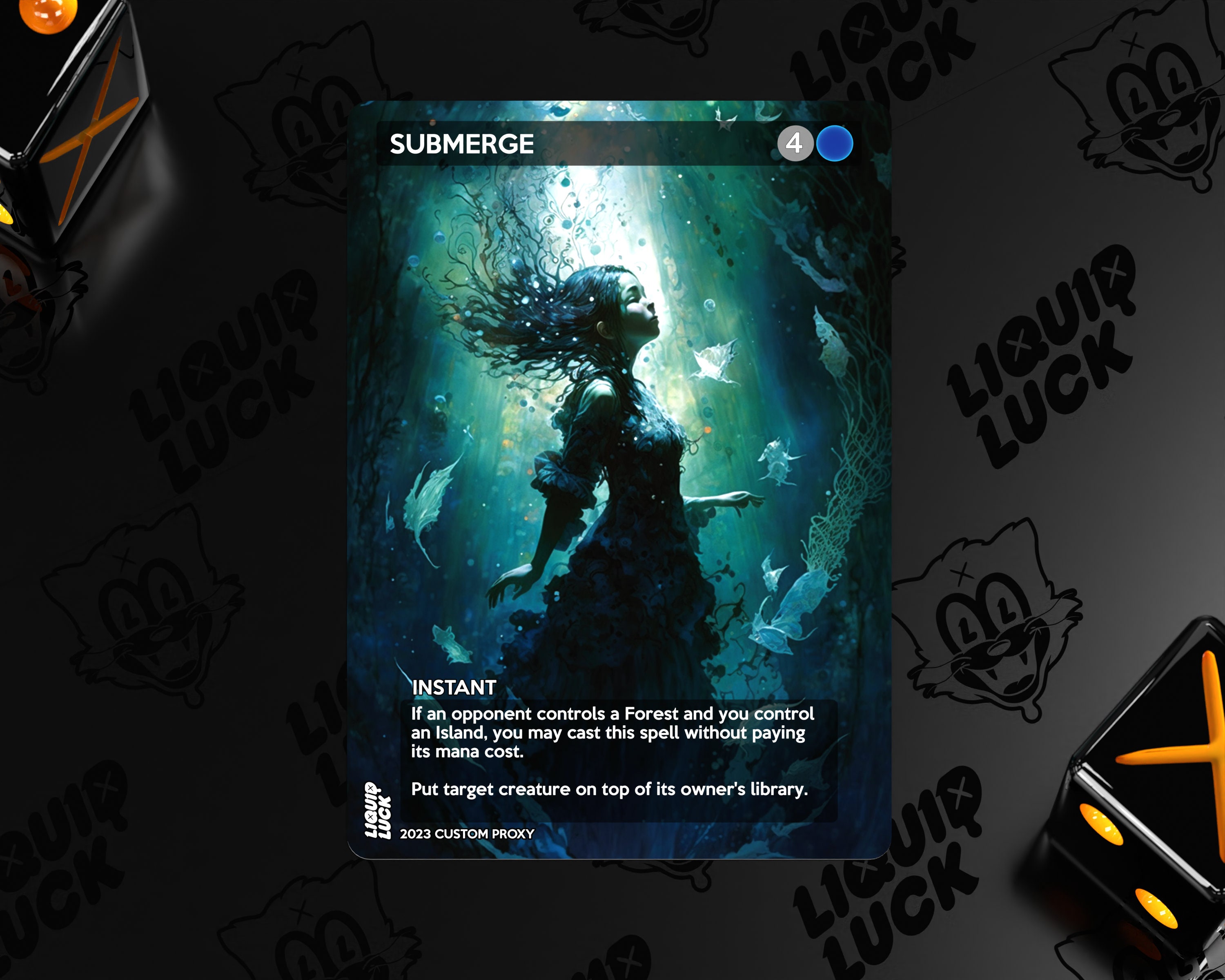 Submerge MTG Proxy Full Art Custom MTG Proxy perfect for - Etsy