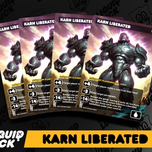 Karn Liberated MTG Proxy Re-imagined Vintage Fantasy Art Style Custom ...