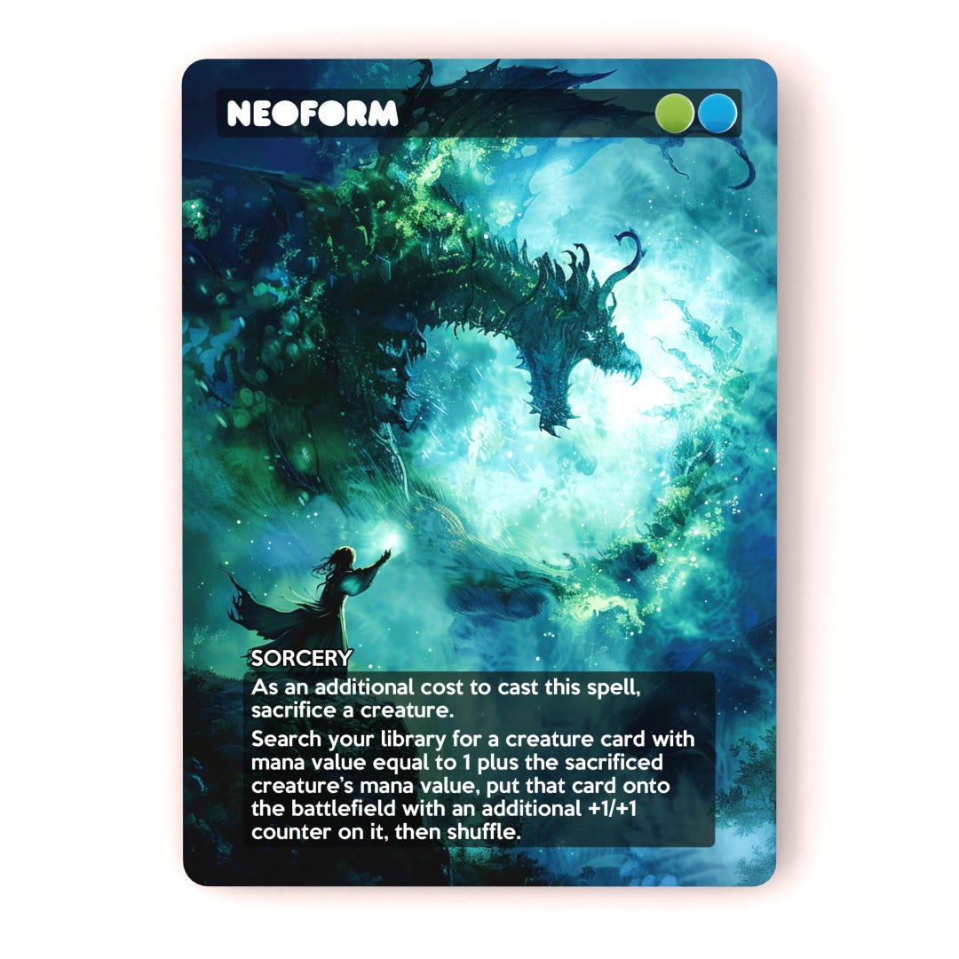 Neoform MTG Proxy Re-imagined Vintage Fantasy Dnd Art Style Custom ...
