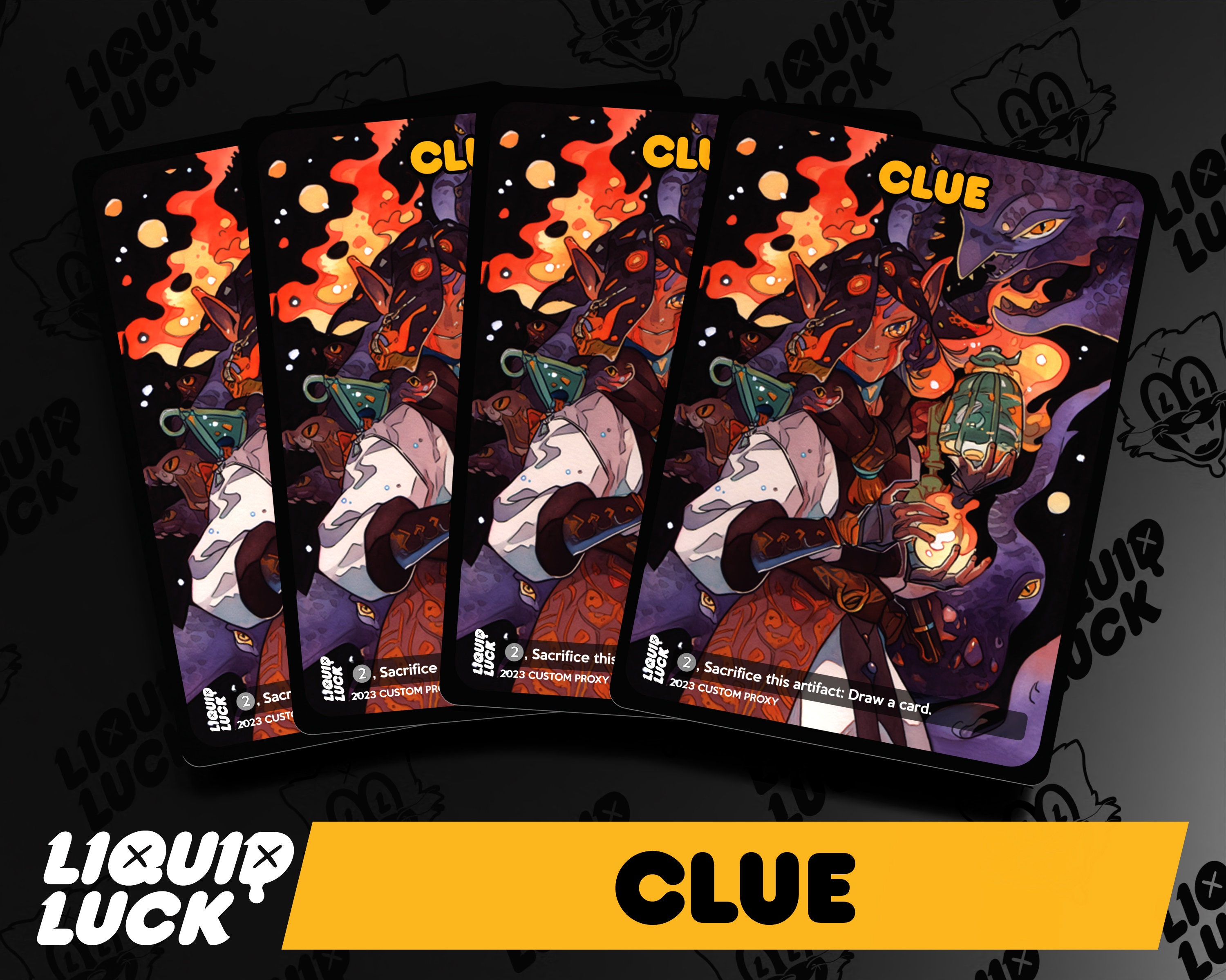 Clue MTG Tokens Full Art Custom Tokens / Commander Cards for - Etsy