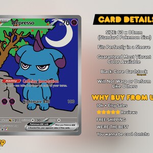 Depresso Palworld Card Brand New Palworld TCG Game Unique Gift for Him ...